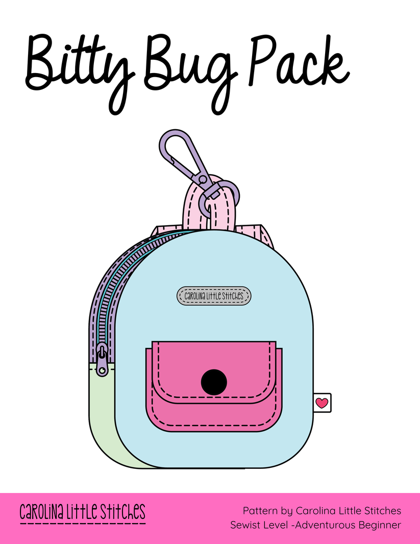 Bitty Bug Pack Sewing Pattern – Carolina Little Stitches