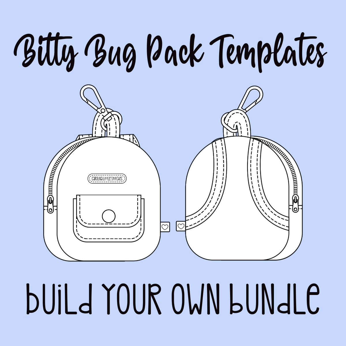Bitty Bug Pack Templates – Carolina Little Stitches